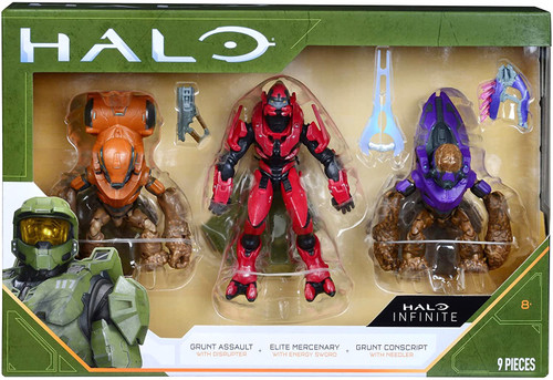 Halo Infinite Grunt Assault, Elite Mercenary Grunt Conscript Exclusive ...
