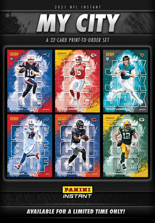 NFL 2021 Instant My City Football Trading Card Set 32 Cards Panini - ToyWiz