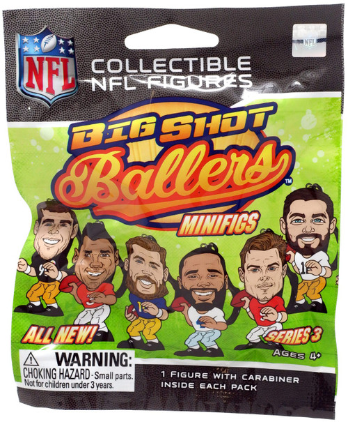 NFL Big Shot Ballers Football Series 3 Mystery Pack 1 RANDOM Mini ...