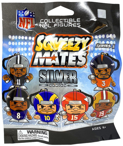 NFL Squeezy Mates 2023 Silver Series Football Series 5 Mystery Pack 1 ...