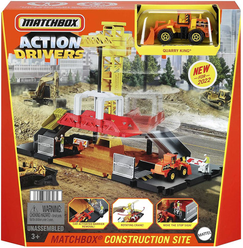 Matchbox Action Drivers Construction Site Playset Mattel Toys - ToyWiz