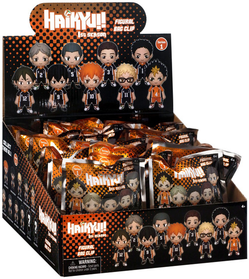 Haikyu 3D Figural Foam Bag Clip Series 1 Haikyu Mystery Box 24 Packs ...