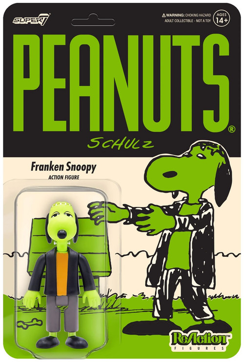 Peanuts ReAction Wave 5 Franken Snoopy 3.75 Action Figure Super7 - ToyWiz