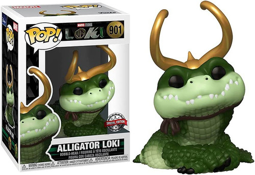 Funko Marvel Loki POP Marvel Alligator Loki Exclusive Vinyl Bobble Head ...