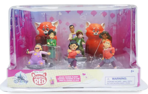 Disney Pixar Turning Red Turning Red Exclusive 9-Piece PVC Figure ...