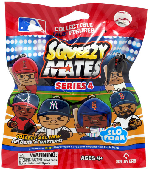 MLB Squeezy Mates Series 4 Baseball Mystery Pack 1 RANDOM Slo Foam ...