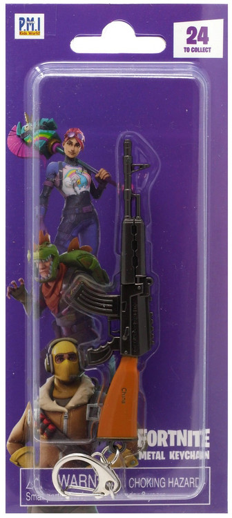 Fortnite Heavy Assault Rifle Metal Keychain v2 PMI - ToyWiz