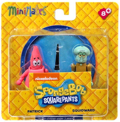 Spongebob Squarepants Minimates Series 1 Patrick Squidward 2 Minifigure ...