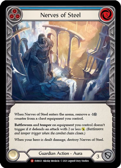Flesh and Blood Trading Card Game Everfest Single Card Majestic Nerves ...