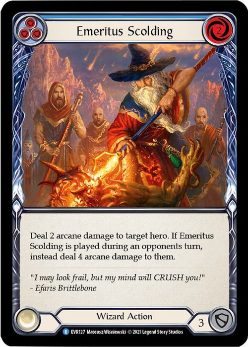 Flesh and Blood Trading Card Game Everfest Single Card Rare Emeritus ...