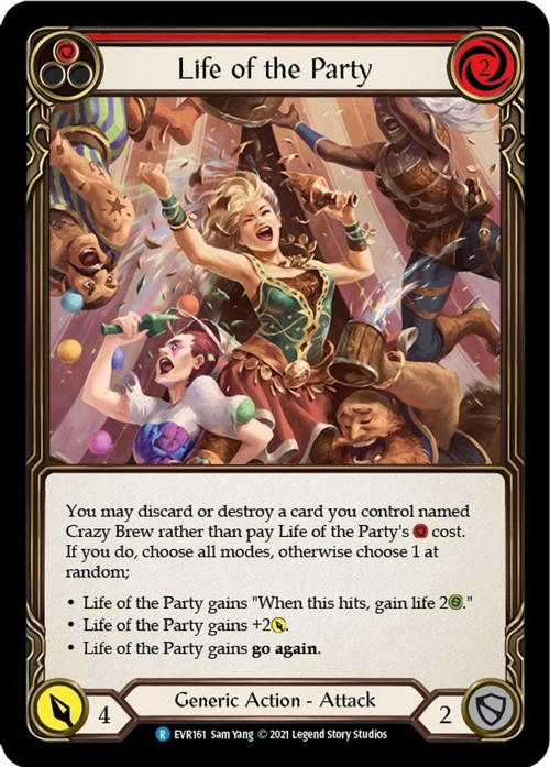 Flesh and Blood Trading Card Game Everfest Single Card Rare Life of the ...