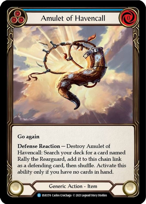 Flesh and Blood Trading Card Game Everfest Single Card Rare Amulet of ...