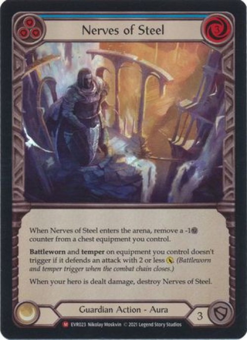 Flesh and Blood Trading Card Game Everfest Single Card Majestic Nerves ...