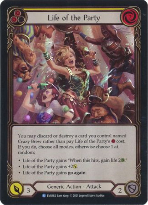 Flesh and Blood Trading Card Game Everfest Single Card Rare Life of the ...