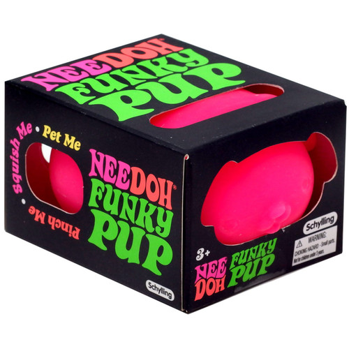 NeeDoh The Groovy Glob Funky Pup HOT PINK 2.5 Small Stress Ball ...