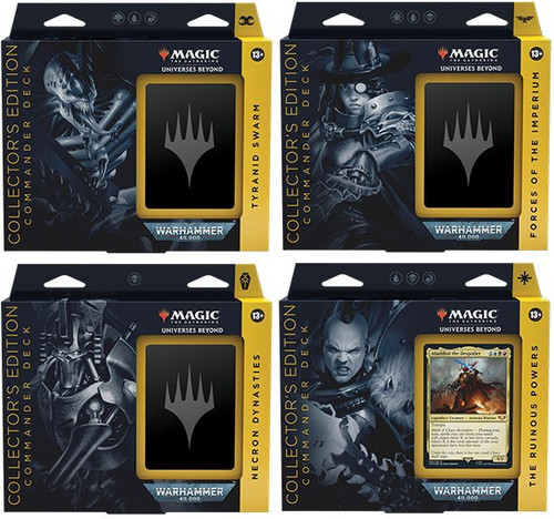Magic The Gathering Warhammer 40k Set of 4 Commander Deck COLLECTORS ...