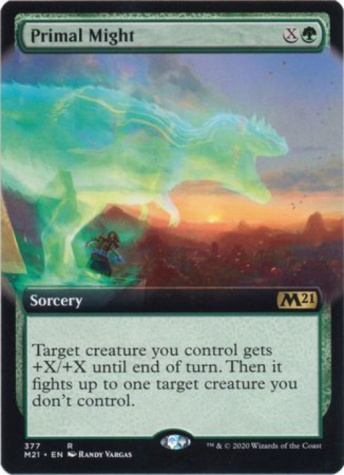 Magic The Gathering 2021 Core Set Single Card Rare Primal Might 377 ...