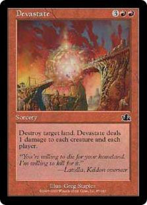 Magic The Gathering Prophecy Single Card Common Devastate 87 Foil - ToyWiz