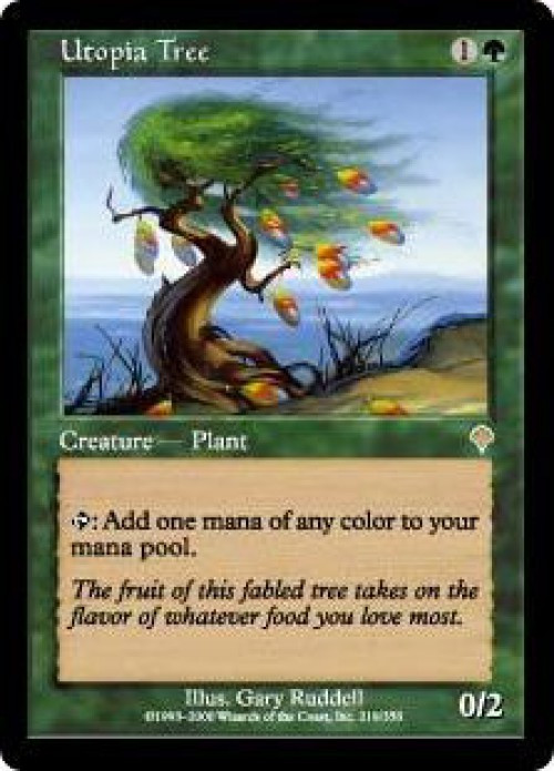 Magic The Gathering Invasion Single Card Rare Utopia Tree 219 Lightly ...