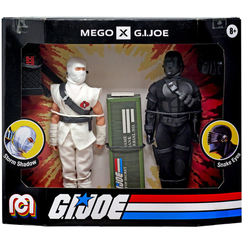 GI Joe G.I. Joe x Mego Ninja Rivals Snake Eyes Storm Shadow 6 Action ...