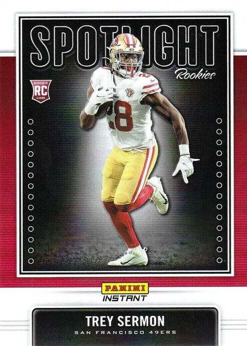 NFL 2021 Instant Football Spotlight Rookies Single Card Trey Sermon 25 ...