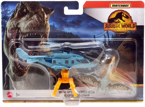 Jurassic World Matchbox Quetzal-Copter 164 Diecast Car Mattel - ToyWiz