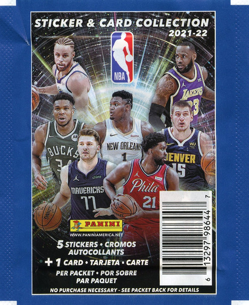 NBA Panini 2021-22 Basketball Sticker Collection Pack - ToyWiz