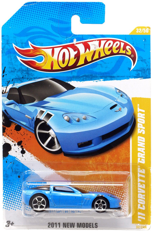 Hot Wheels 2011 New Models 11 Corvette Grand Sport Diecast Car Mattel ...