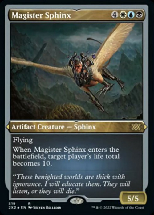 Magic The Gathering Trading Card Game Double Masters 2022 Single Card Rare Magister Sphinx 519 ...