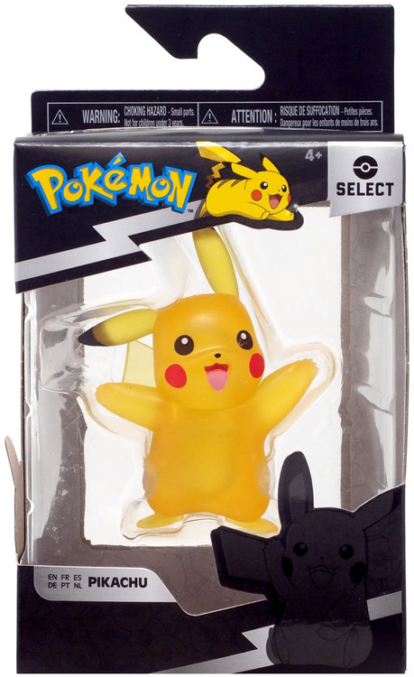 Pokemon Select Series 1 Pikachu 3 Action Figure Translucent Jazwares ...