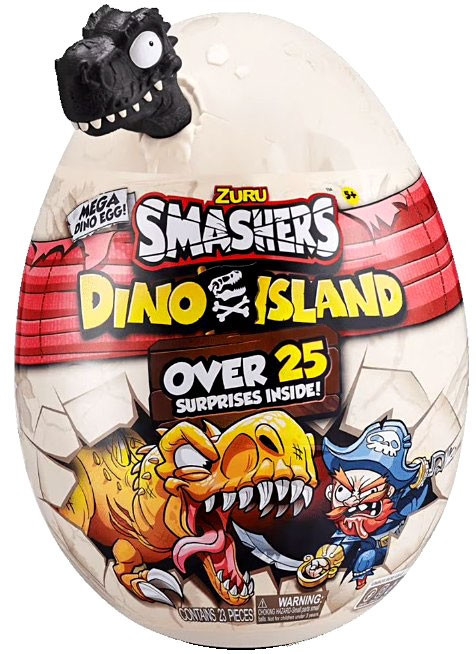 Smashers Series 5 Dino Island BLACK MEGA Mystery Egg Over 25 Surprises ...