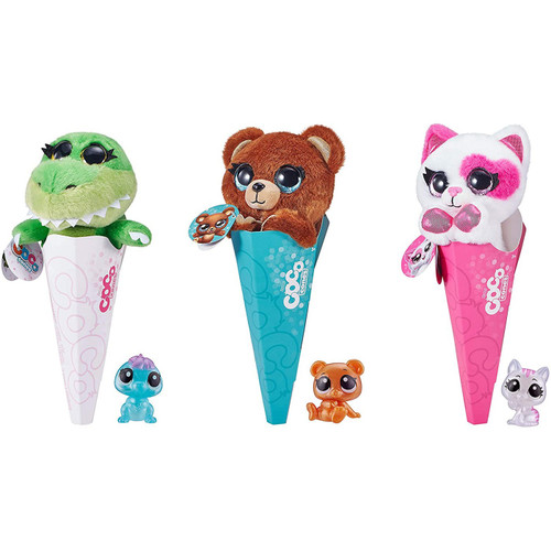 Coco Cones Coco Cones Mystery Plush 3-Pack Zuru Toys - ToyWiz