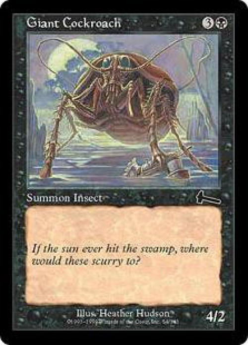 Magic The Gathering Urzas Legacy Single Card Common Giant Cockroach 54 ...