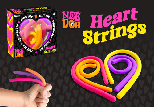 NeeDoh Heart Strings Stress Ball 1 RANDOM Color Schylling - ToyWiz
