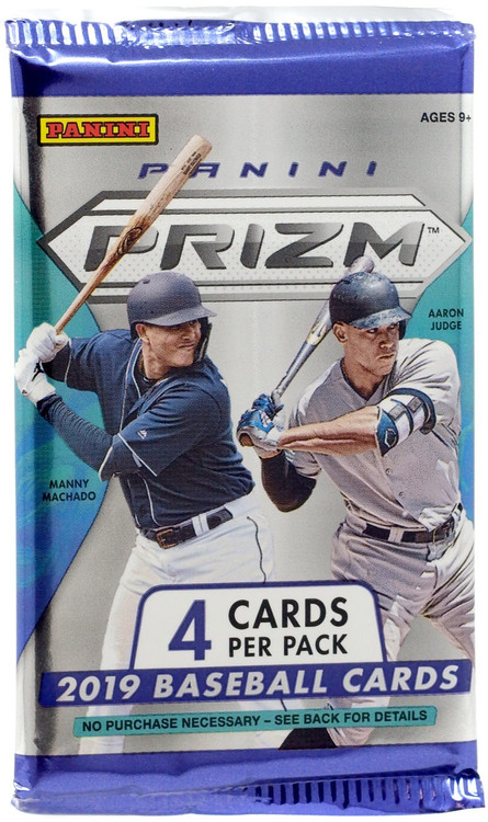 MLB Panini 2019 Prizm Baseball Trading Card BLASTER Pack 4 Cards - ToyWiz