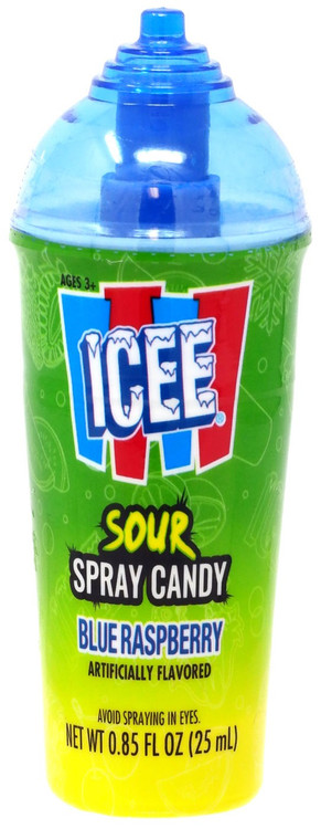 ICEE Sour Blue Raspberry Spray Candy Kokos Confectionary Novelty - ToyWiz