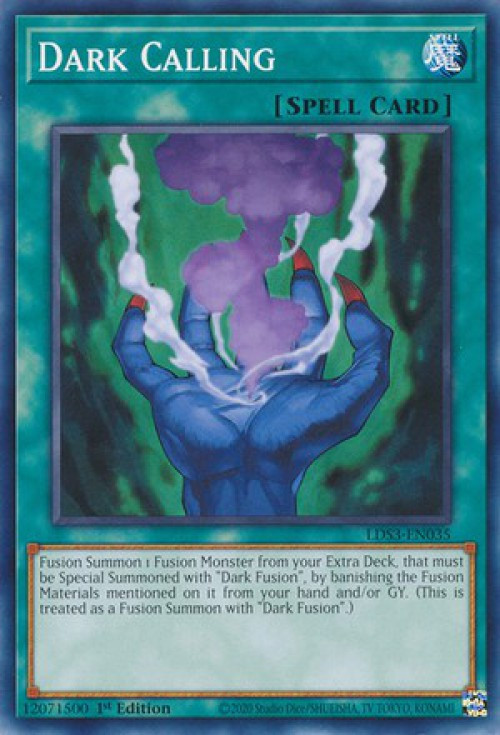 YuGiOh Legendary Duelists Season 3 Single Card Common Dark Calling LDS3 ...