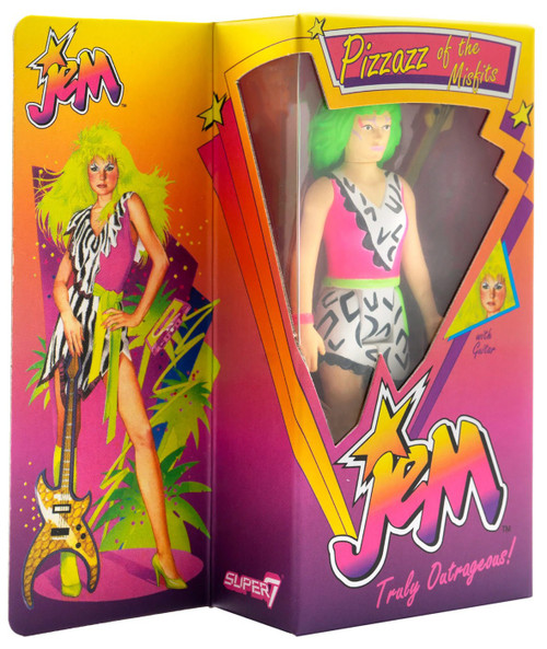 ReAction Jem The Holograms Pizzaz Exclusive 3.75 Action Figure Neon ...
