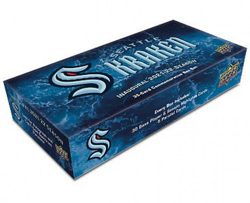 NHL Upper Deck Seattle Kraken Inaugural 2021-22 Season Trading Card Box ...