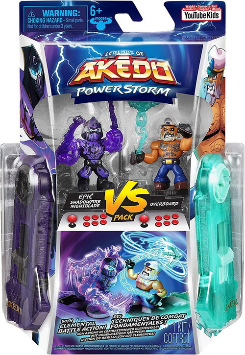 Legends of Akedo PowerStorm Epic Shadowfire Nightblade vs Overboard ...