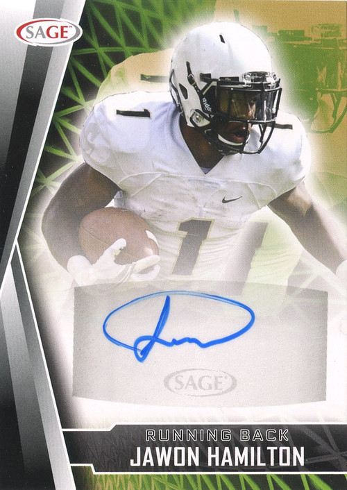 NFL Sage Collectibles 2022 Sage Football Jawon Hamilton Trading Card A ...