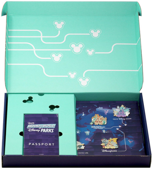 Disney Disney Twenty Three D23 Around the World of Disney Parks Pin Set ...