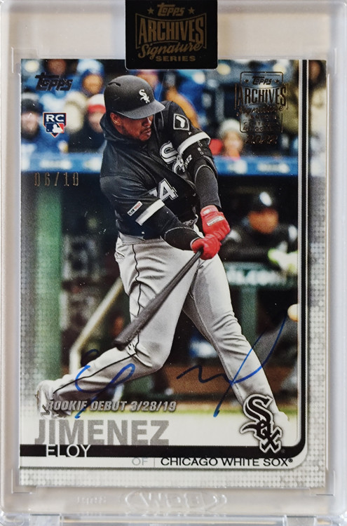 MLB 2022 Topps Archives Signature Series Jimenez Eloy 0610 Autographed ...
