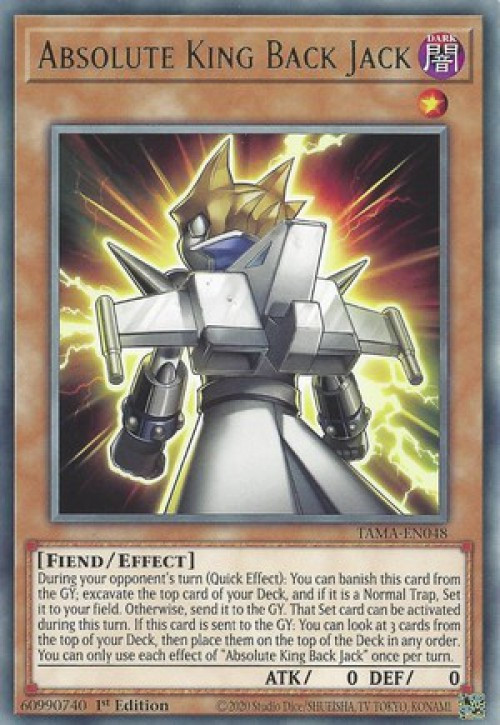 YuGiOh Tactical Masters Single Card Rare Absolute King Back Jack TAMA ...