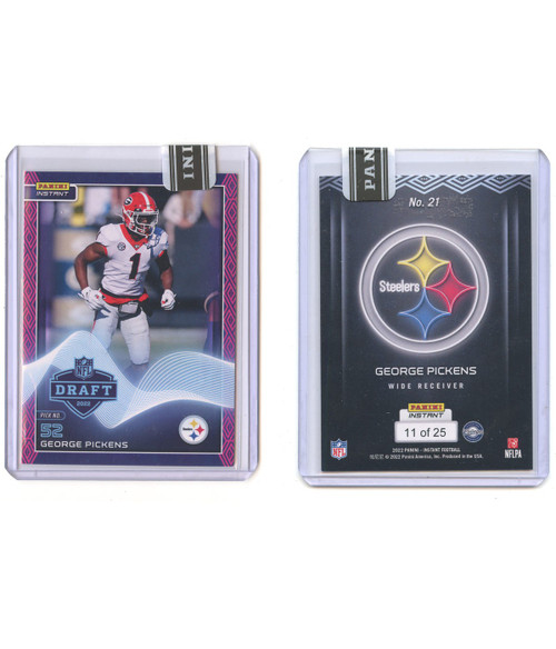 NFL 2022 Instant Draft Night Single Card 1125 George Pickens 21 Rookie ...