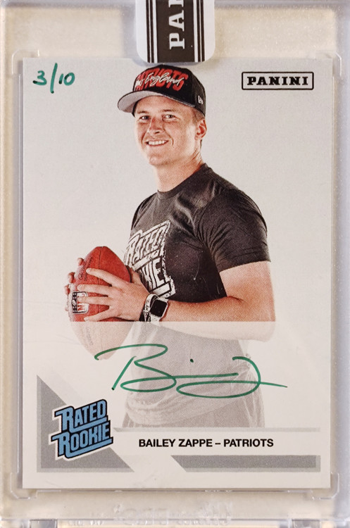 NFL 2022 Panini Next Day Autographs Single Card 310 Bailey Zappe Green ...