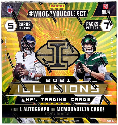 NFL Panini 2021 Illusions Football Trading Card MEGA Box 7 Packs, 1 ...