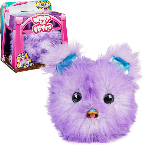 What the Fluff Purple 8 Interactive Plush Pet - ToyWiz