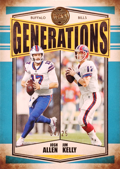 NFL 2022 Legacy Football Single Card 0425 Josh Allen Jim Kelly G-2 ...