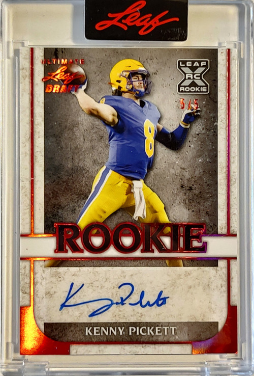 NFL Leaf 2022 Ultimate Draft Football Single Card 55 Kenny Pickett RA ...